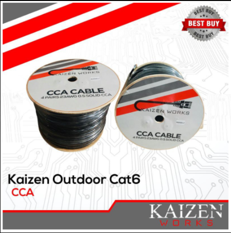 KAIZEN CAT6 Quality Outdoor UTP Ethernet LAN Cable 305m (1roll) – BUY ...