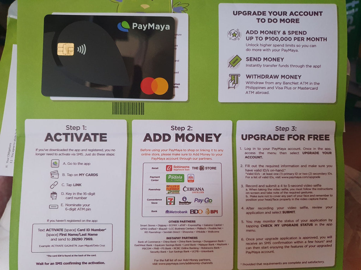 PAYMAYA ATM CARD – BUY SHIP AND PAY CASH ON DELIVERY